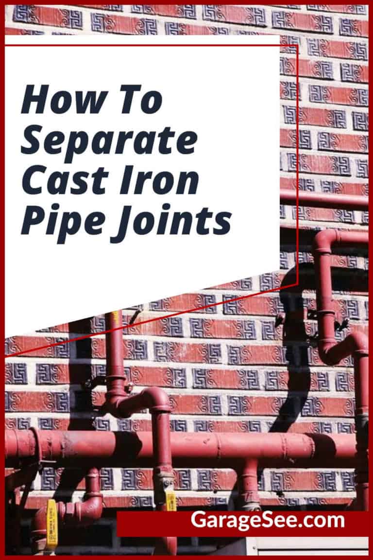 How To Separate Cast Iron Pipe Joints