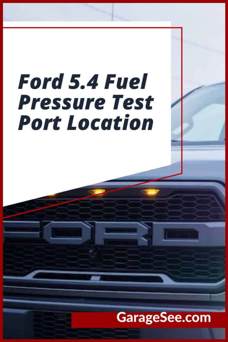 Ford 5.4 Fuel Pressure Test Port Location